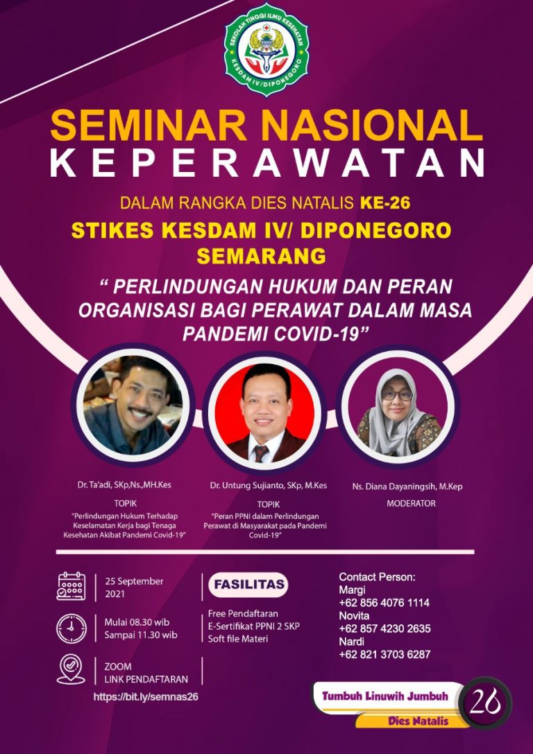 Seminar Nasional Keperawatan Stikes Kesdam IV/ Diponegoro 2021 – STIKES ...